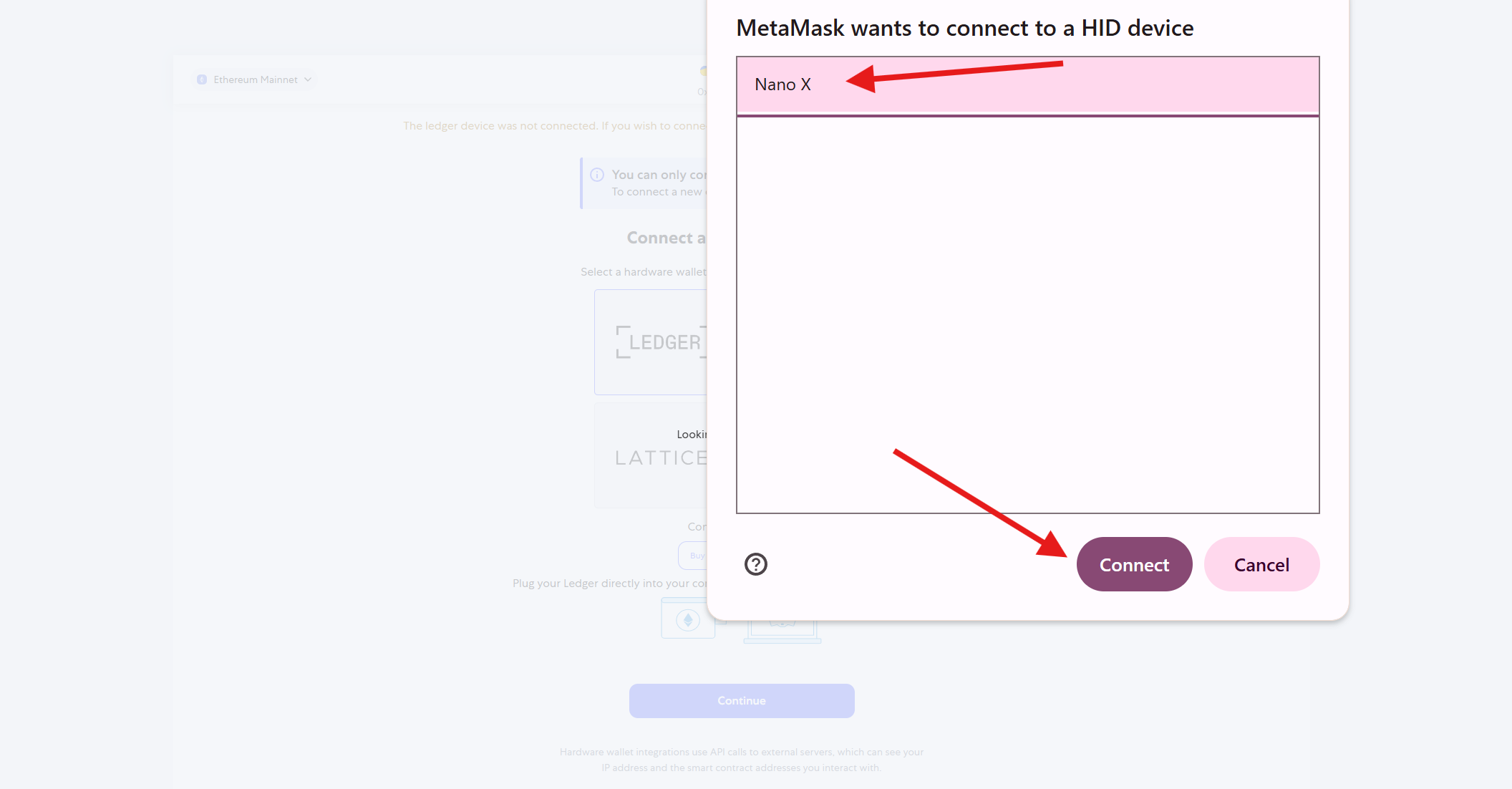 How to connect Ledger with Metamask